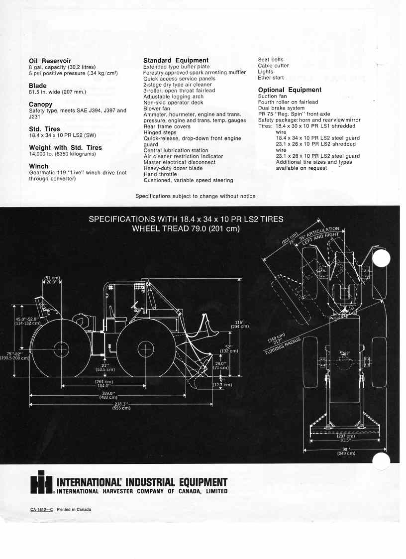 New Member; old S8 - IH Construction Equipment - Red Power Magazine ...