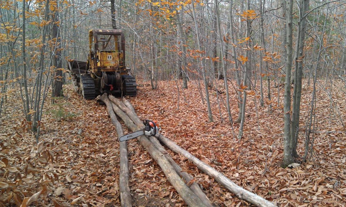 Winch logging techniques - IH Construction Equipment - Red Power ...