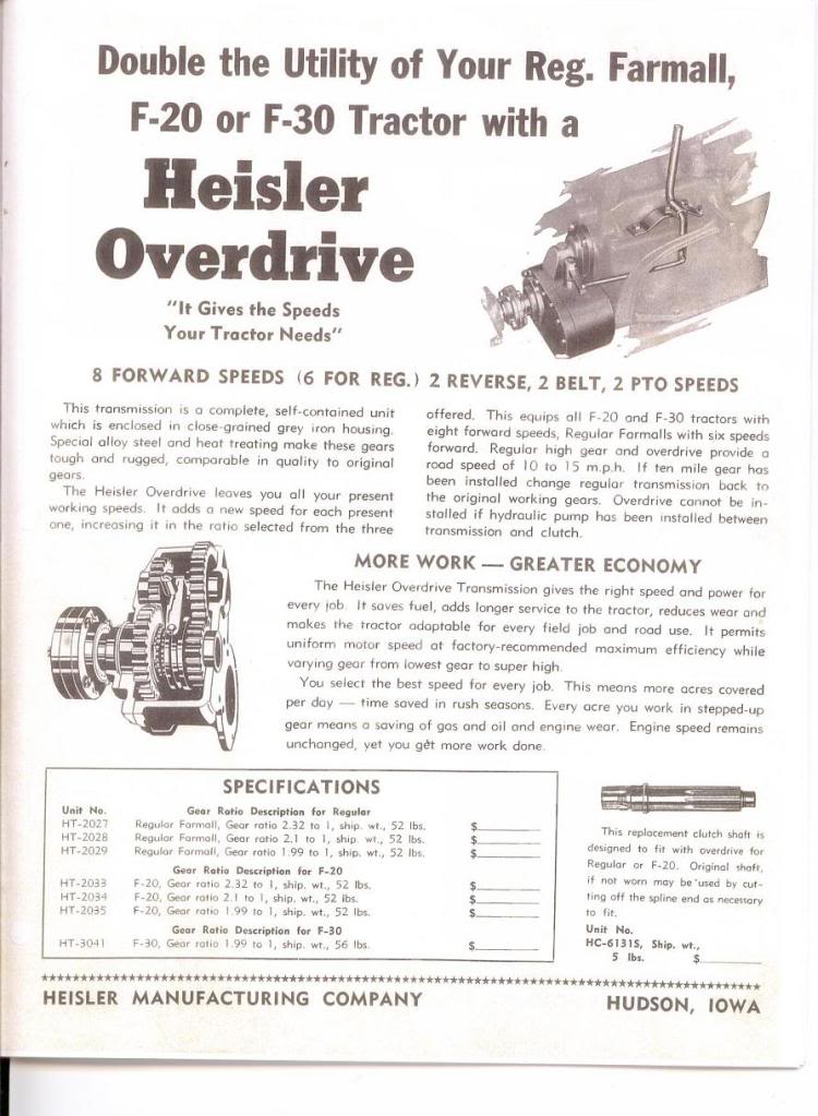 F-14 Heisler overdrive pictures - Technical IH Talk - Red Power ...