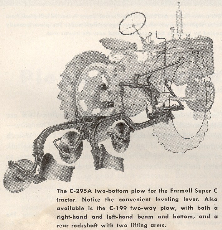 Attaching a plough/plow to a Farmall C - Technical IH Talk - Red Power ...