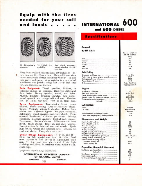 International 600 Diesel - Technical IH Talk - Red Power Magazine Community