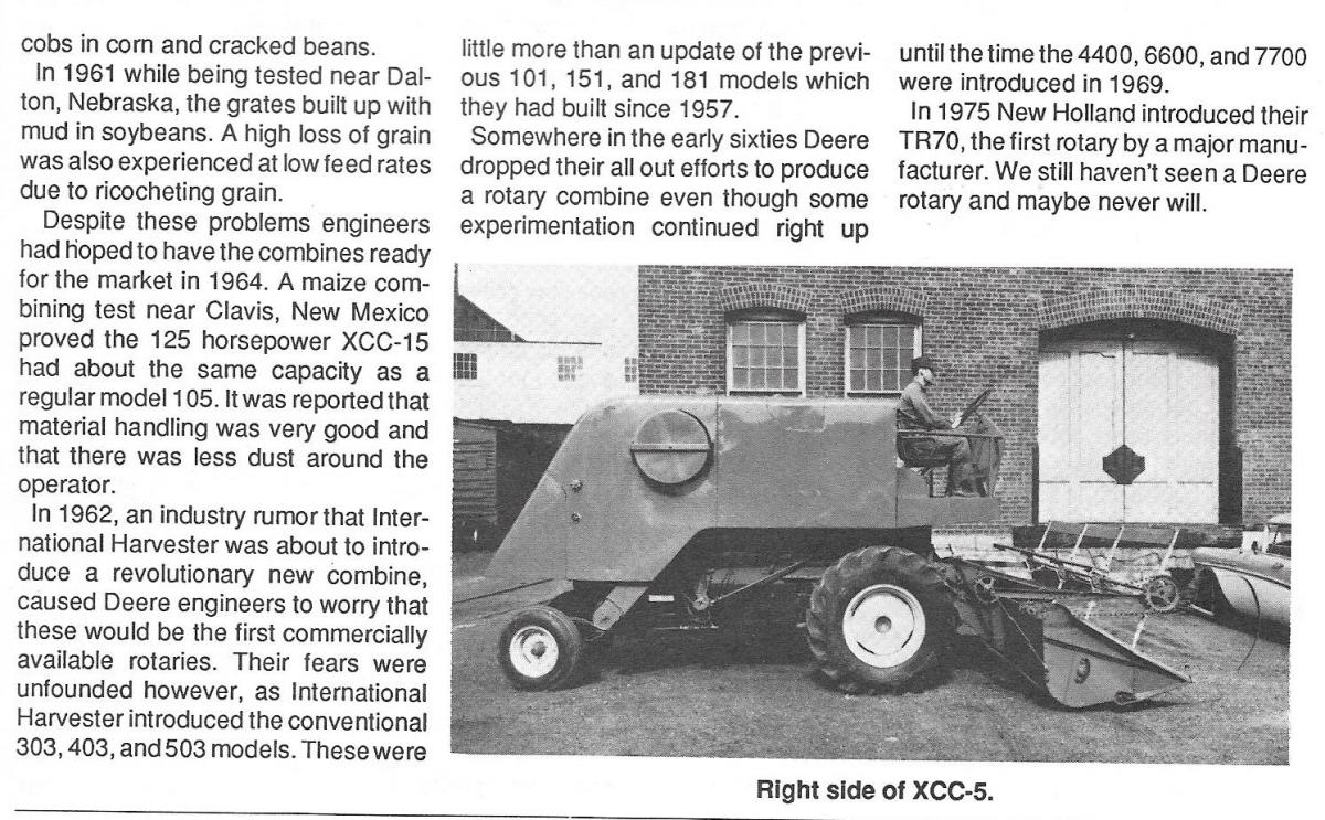 Looking for Oldest Axial Flow Combine - Technical IH Talk - Red Power ...