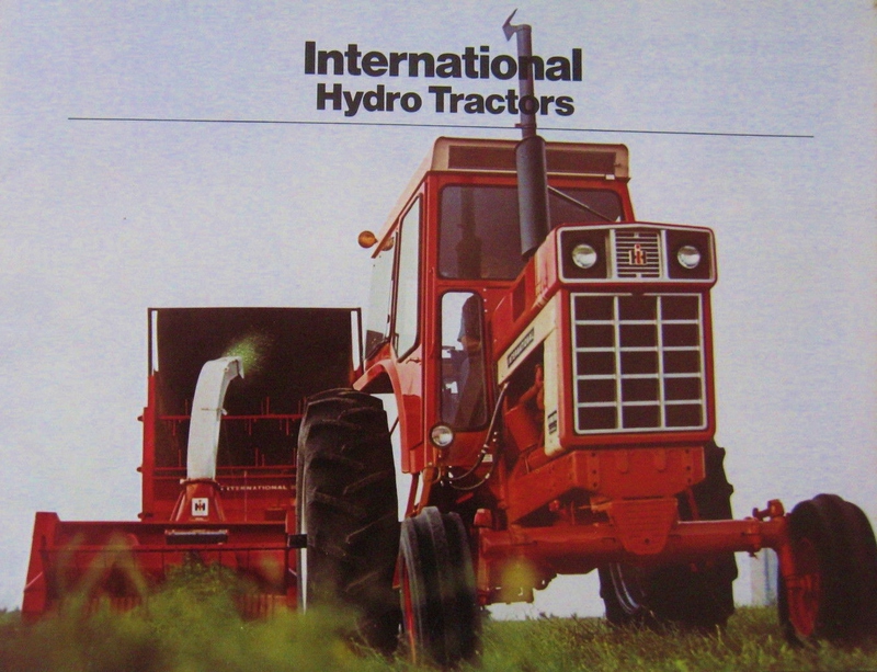 International hydro tractors literature, sharp Hydro100 on the front ...