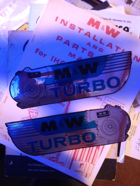 M & W Turbo Decals - Technical IH Talk - Red Power Magazine Community