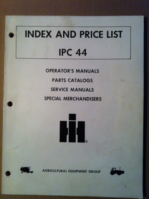 IPC Manuals - IH Toys, Memorabilia & Collectibles - Red Power Magazine ...