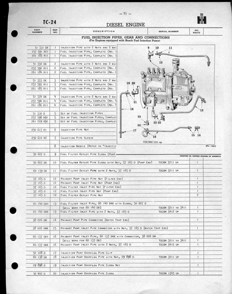 Old Style Fuel Injector Pump - questions - IH Construction Equipment ...