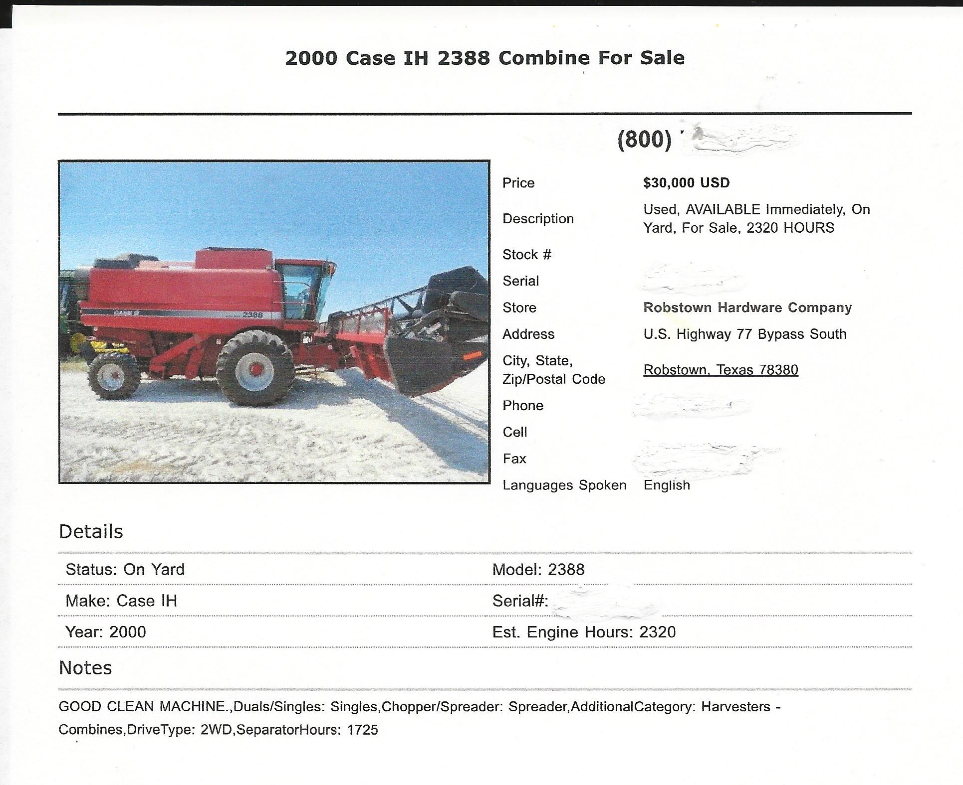 Combining Grain with 2388 - General Chat - Red Power Magazine Community