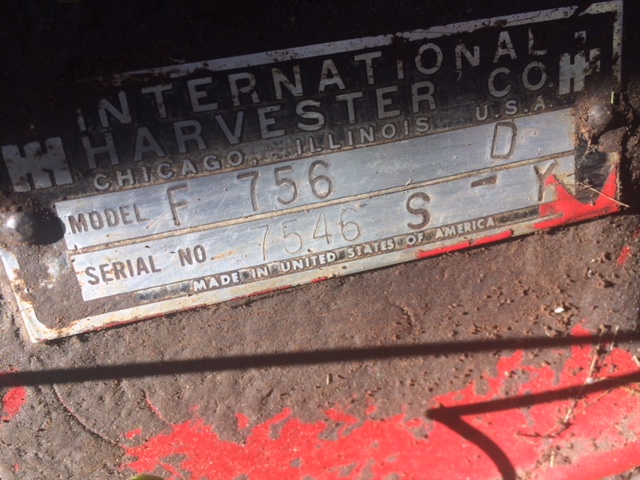 756 Serial Number 7546 - General Chat - Red Power Magazine Community