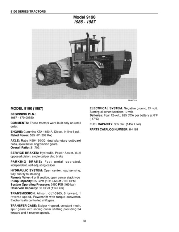 Case IH 9190 - Ever Built? - Technical IH Talk - Red Power Magazine ...