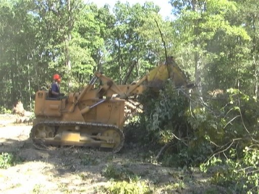 Pushing over Trees VS Digging out Stumps! - IH Construction Equipment ...