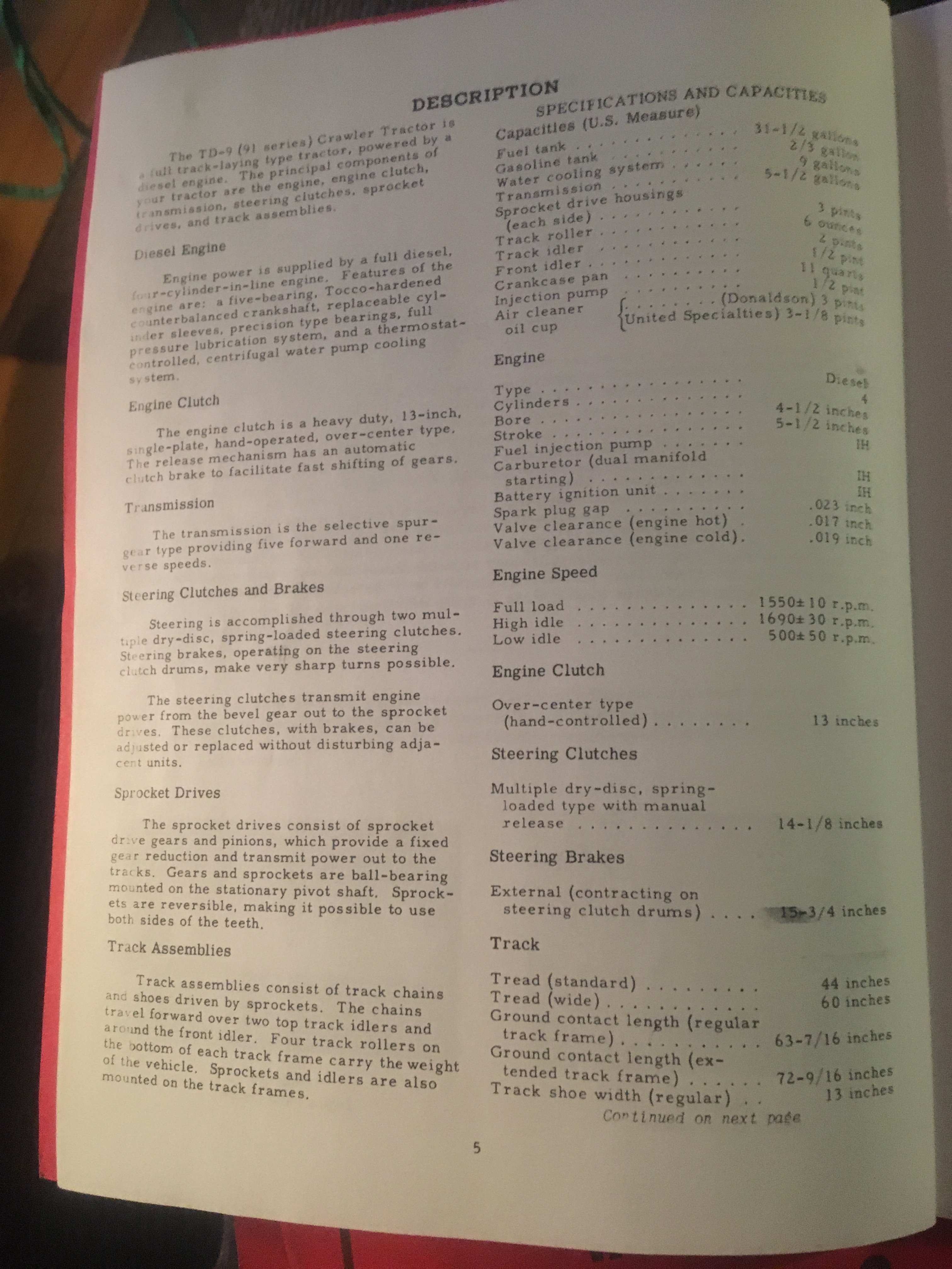 TD-9 Specs and Evolution - IH Construction Equipment - Red Power ...