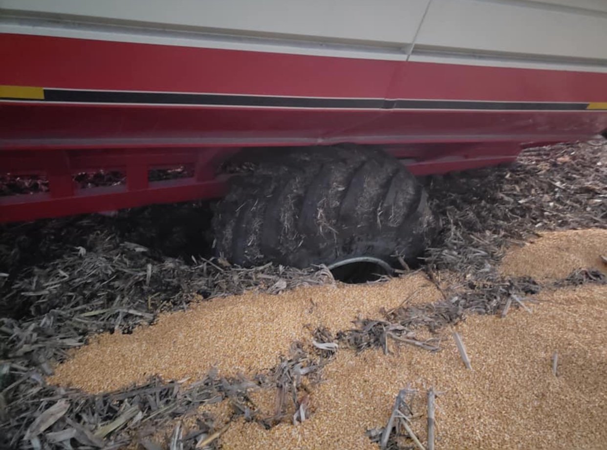 grain cart tractor got stuck twice today... - General Chat - Red Power ...