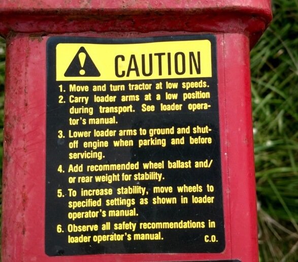 Looking for these Warning Decals - Technical IH Talk - Red Power ...