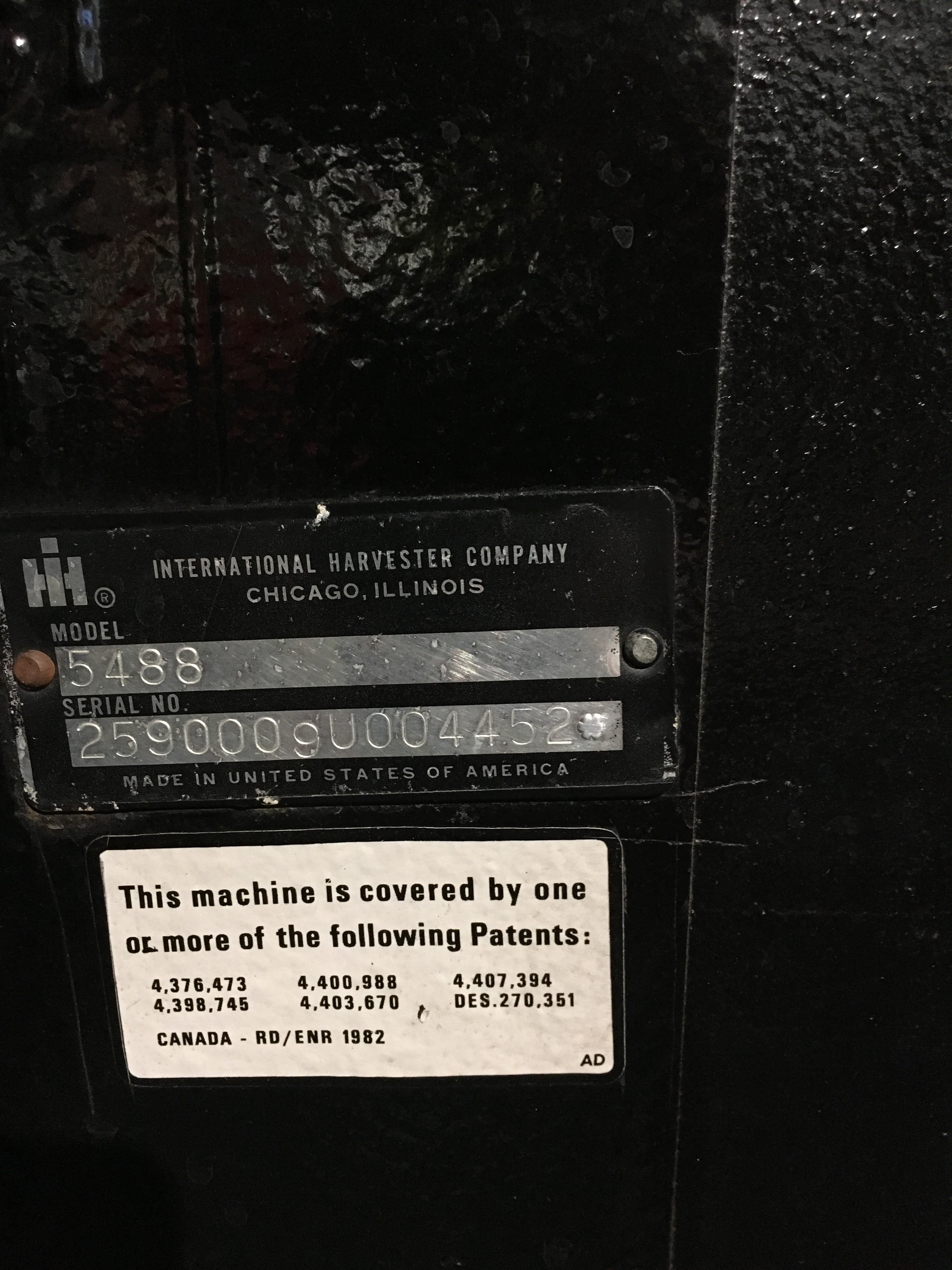 Purchasing 5488 s/n-4421 - Technical IH Talk - Red Power Magazine Community