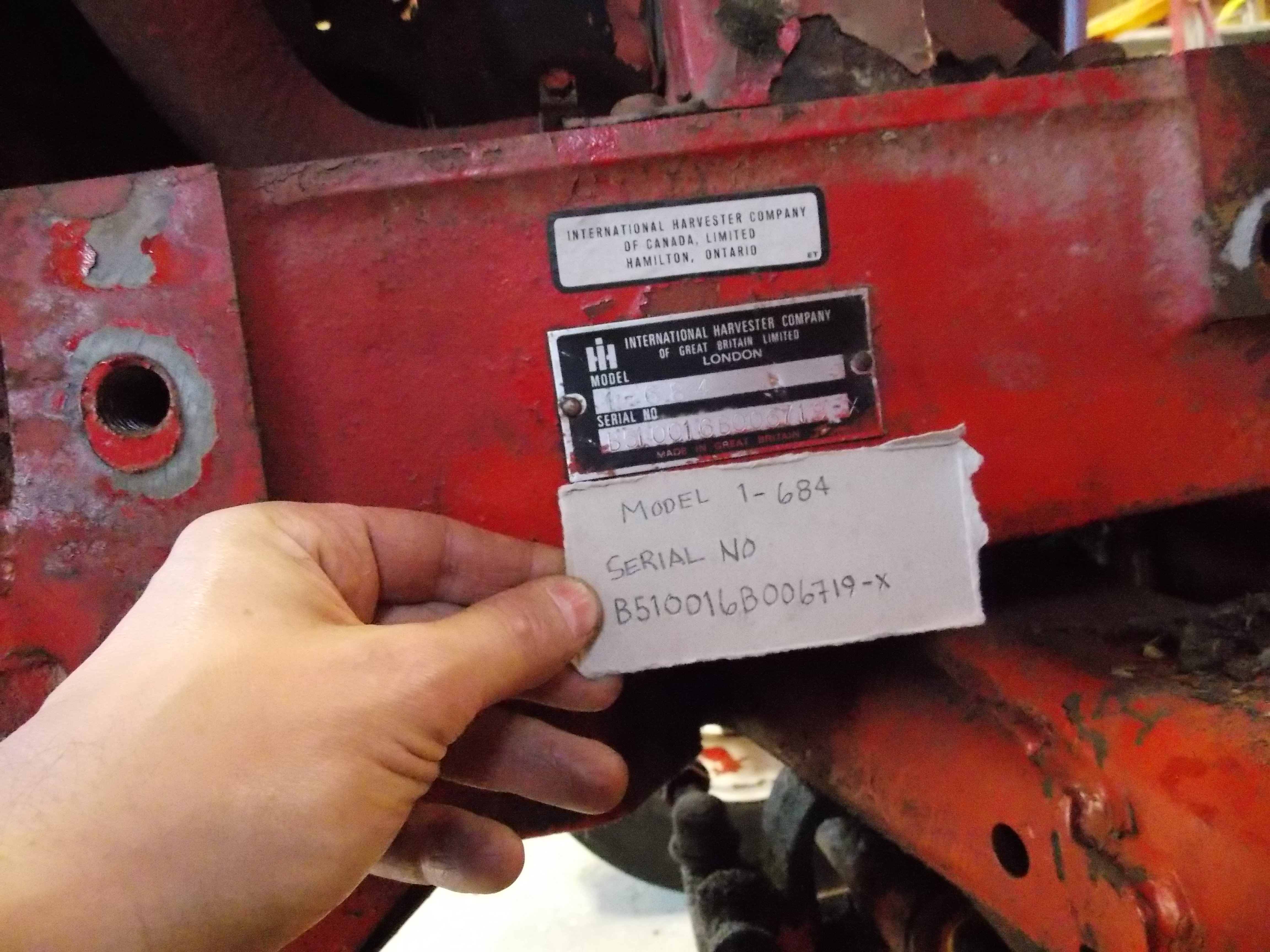 IH 684 Serial Number DeCode Help - Technical IH Talk - Red Power ...
