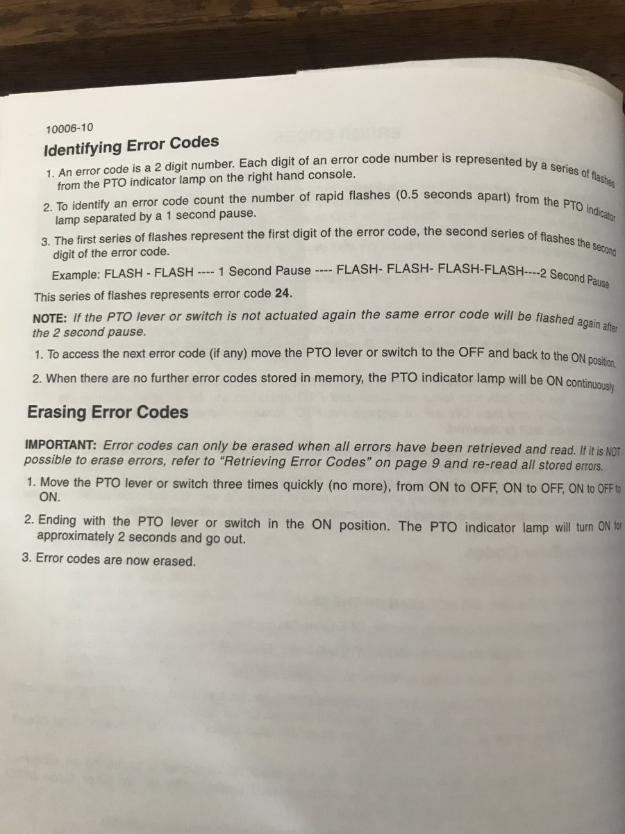 MX 170 won't move, neutral light is flashing. - Technical IH Talk - Red ...