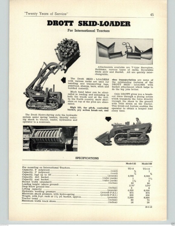 TD-9 Specs and Evolution - IH Construction Equipment - Red Power ...