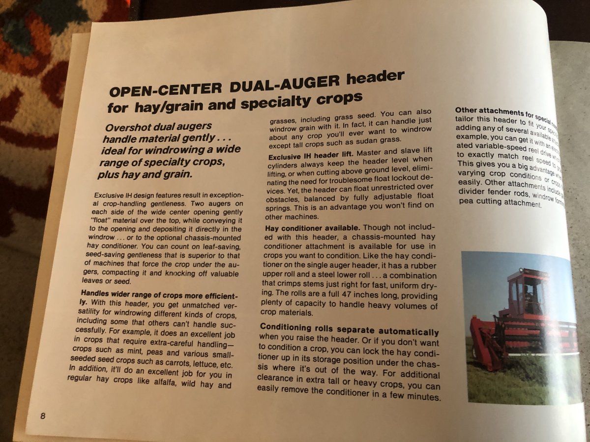 Swather questions; headers, conversions, etc - Technical IH Talk - Red ...