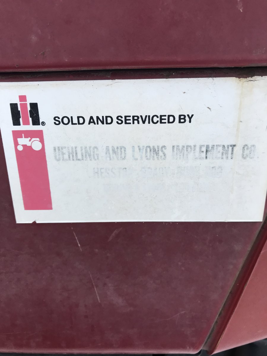 Old IH. Dealer sticker. Uehling and Lyons - Technical IH Talk - Red ...