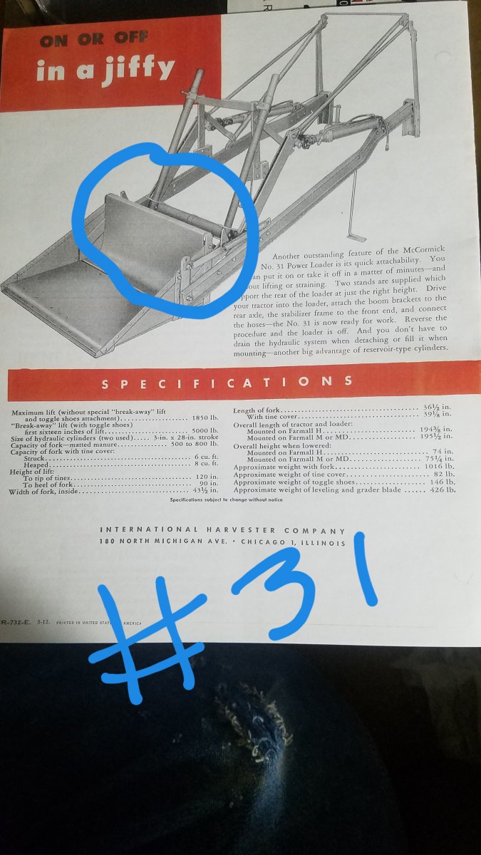 IH No. 30 and 31 loader difference - General Chat - Red Power Magazine ...