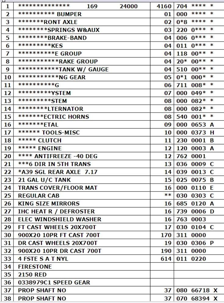 Please Help with Line Setting Ticket Decode - IH Trucks - Red Power ...