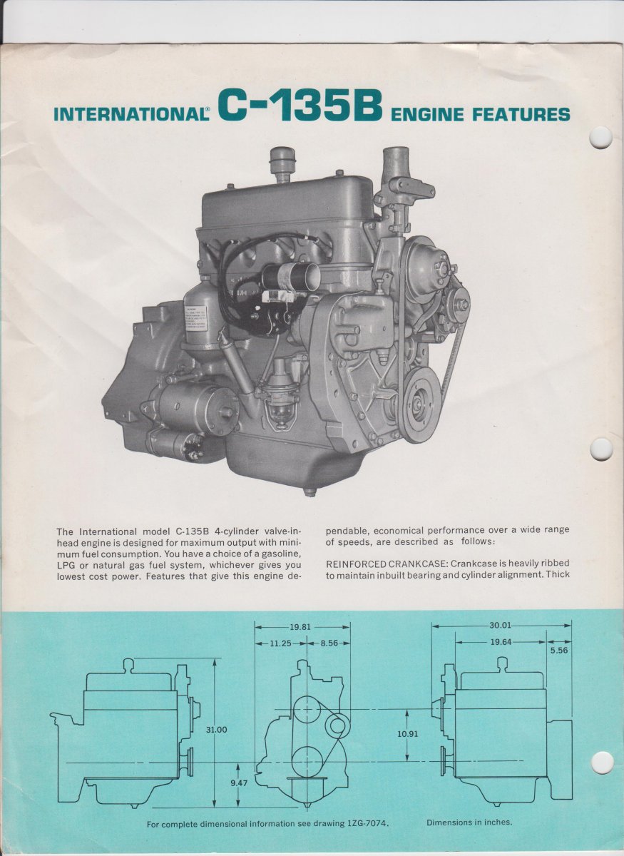 C135 info - IH Engines - Red Power Magazine Community