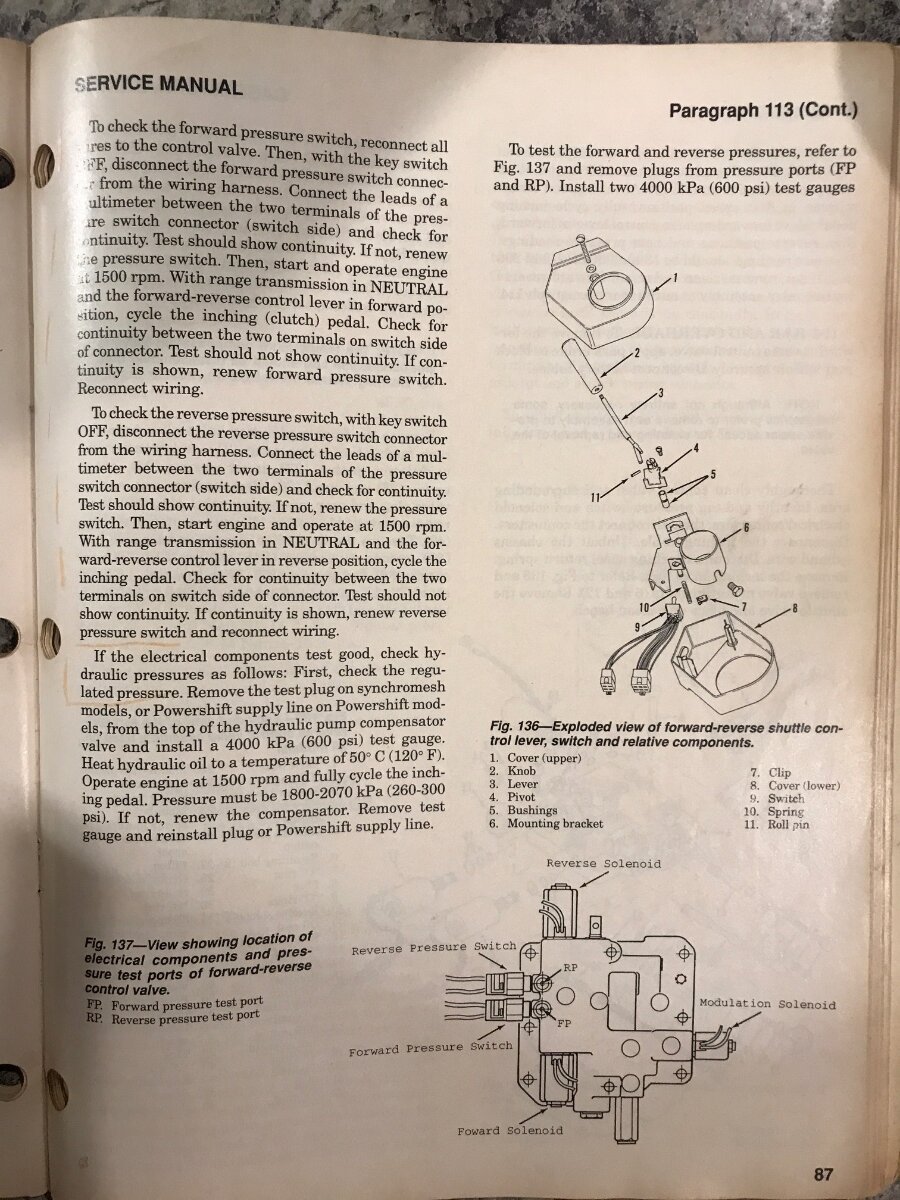Case 5240 No Reverse - Technical IH Talk - Red Power Magazine Community