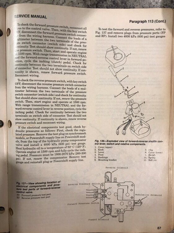 Case 5240 No Reverse - Technical IH Talk - Red Power Magazine Community