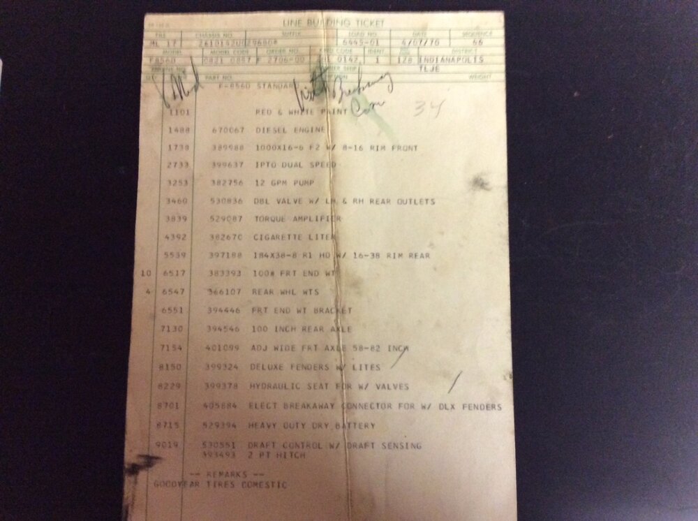 Tractor Line Setting Ticket - Technical IH Talk - Red Power Magazine ...