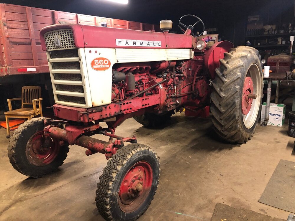 Farmall 560 diesel frozen in time. - Projects, Builds, & Restorations ...