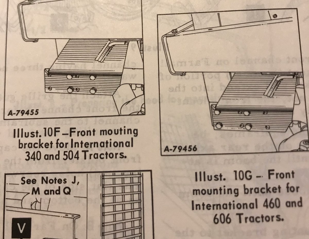 Mounting an IH 2000 Loader on a IH 606 Tractor - Technical IH Talk ...