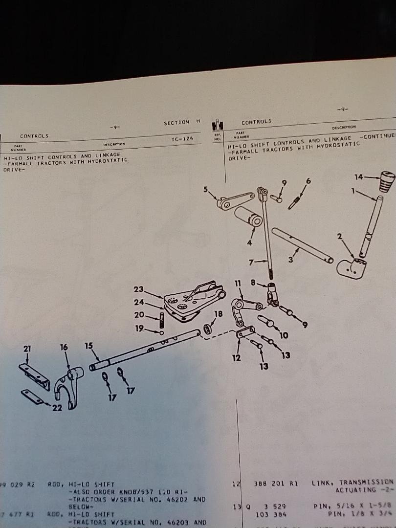 656 Hydro High Low shift lever sticky - Technical IH Talk - Red Power ...