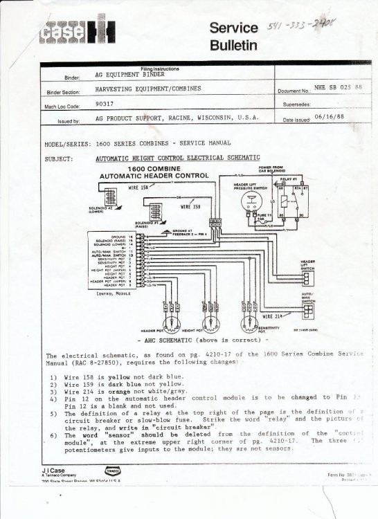 1660 Auto Header Height - Technical IH Talk - Red Power Magazine Community