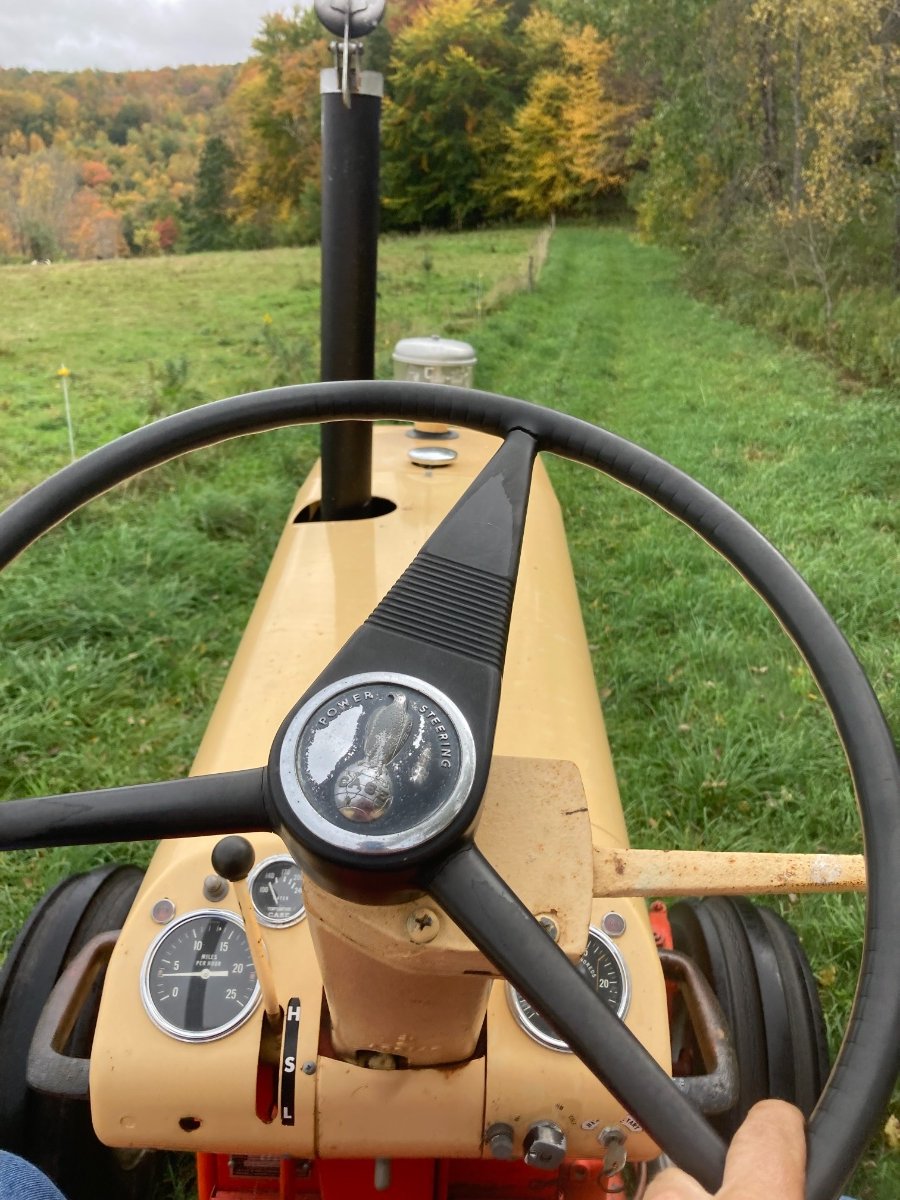 Real treat today, drove a Case 930 Comfort King western special ...