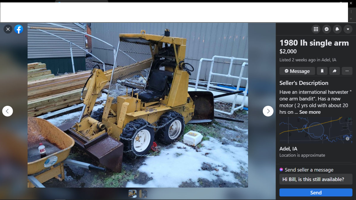 One arm bandit - IH Construction Equipment - Red Power Magazine Community