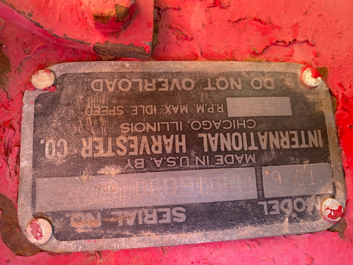 TD6 serial numbers - IH Engines - Red Power Magazine Community
