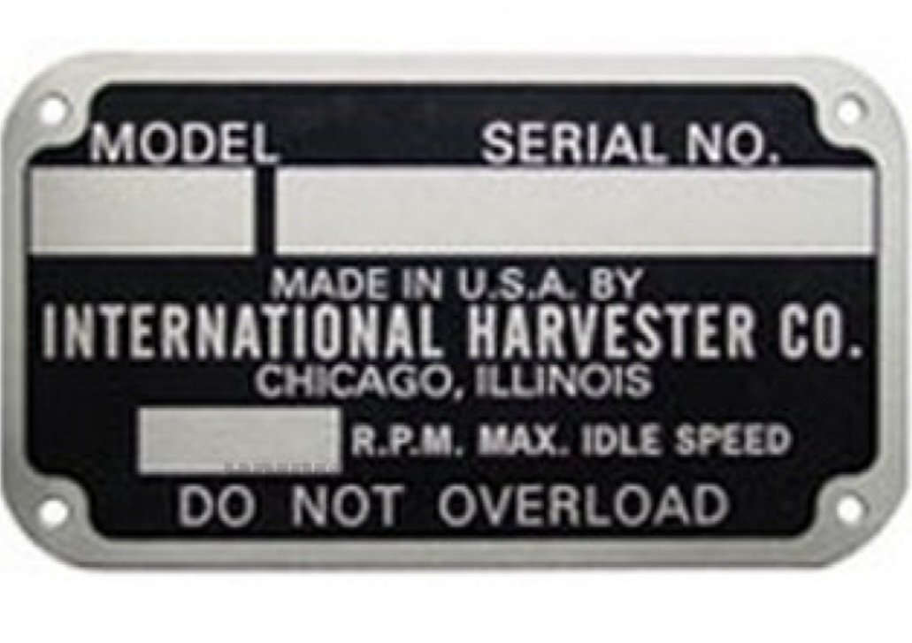 ID plate - Technical IH Talk - Red Power Magazine Community