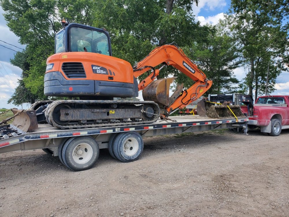 Straight truck hauling backhoe - General Chat - Red Power Magazine ...