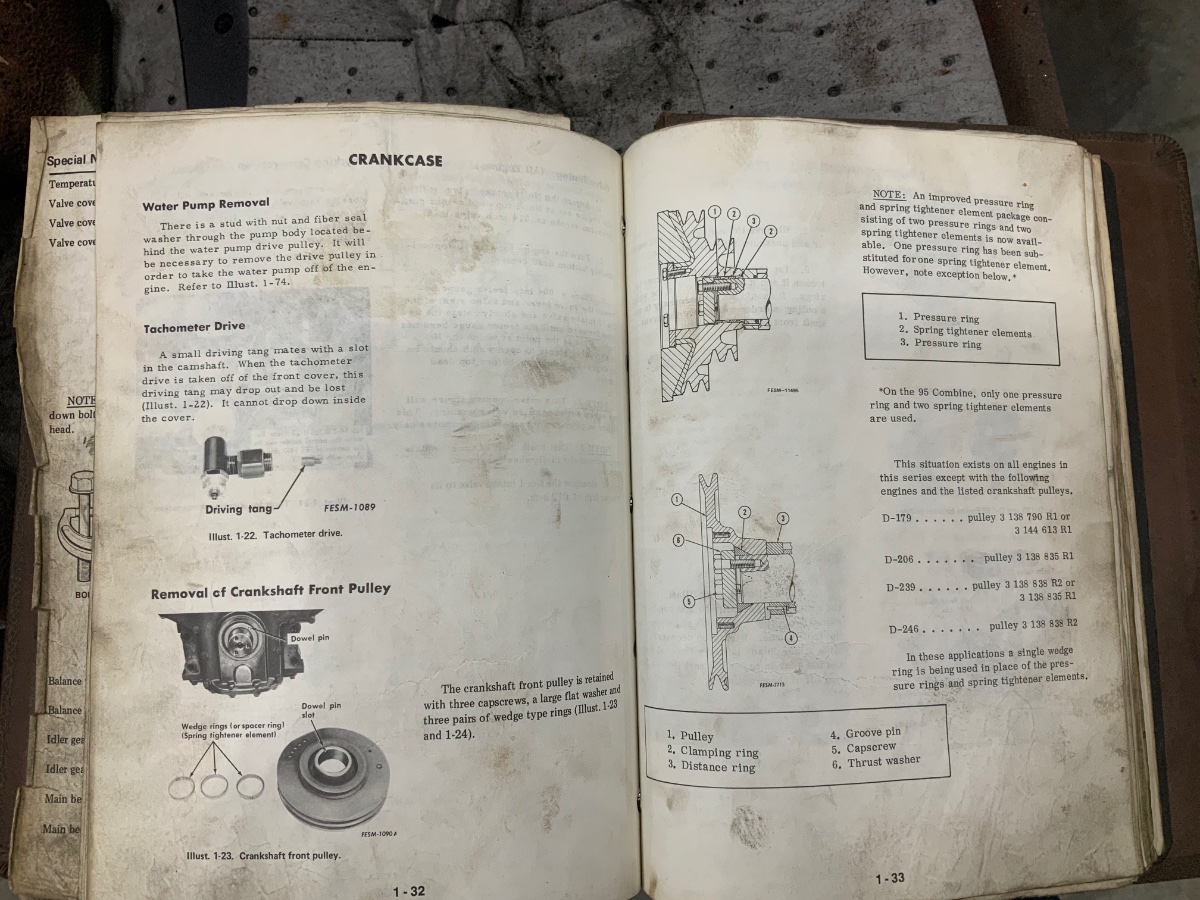 crankshaft pulley w/ damper 756 farmall D310 engine - Technical IH Talk ...