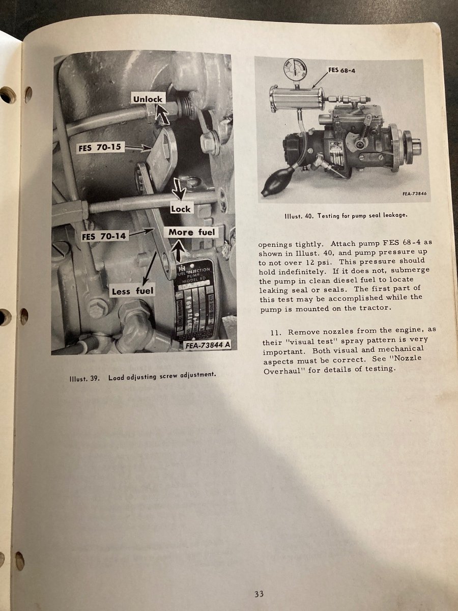RD pump settings - Technical IH Talk - Red Power Magazine Community