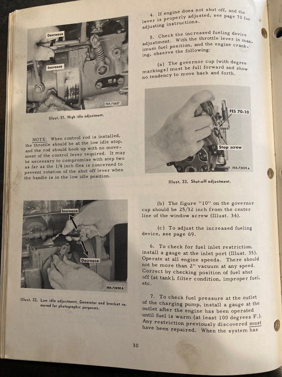 RD pump settings - Technical IH Talk - Red Power Magazine Community