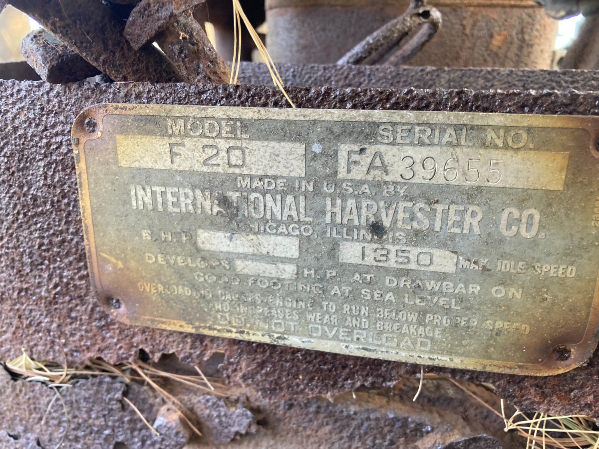 F-20s in the woods - Technical IH Talk - Red Power Magazine Community