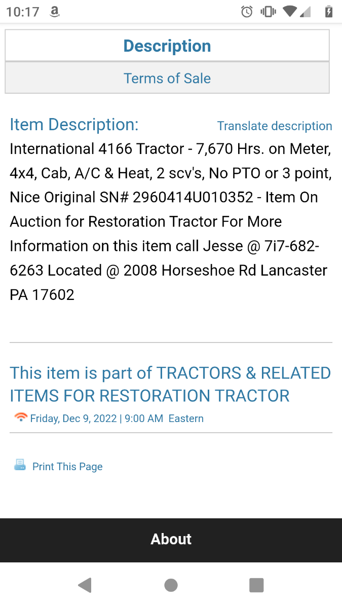 IH 4166 Serial Numbers - General Chat - Red Power Magazine Community