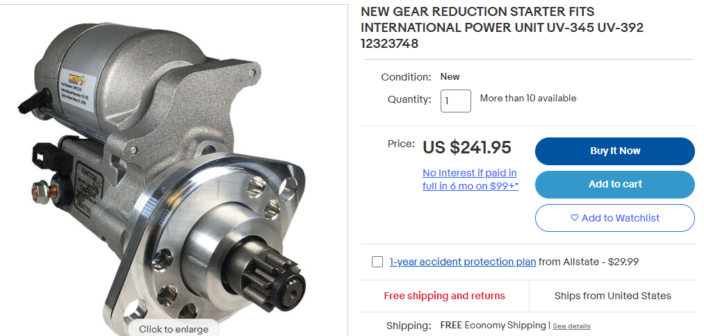 Starter 74 200 with 392 - IH Trucks - Red Power Magazine Community