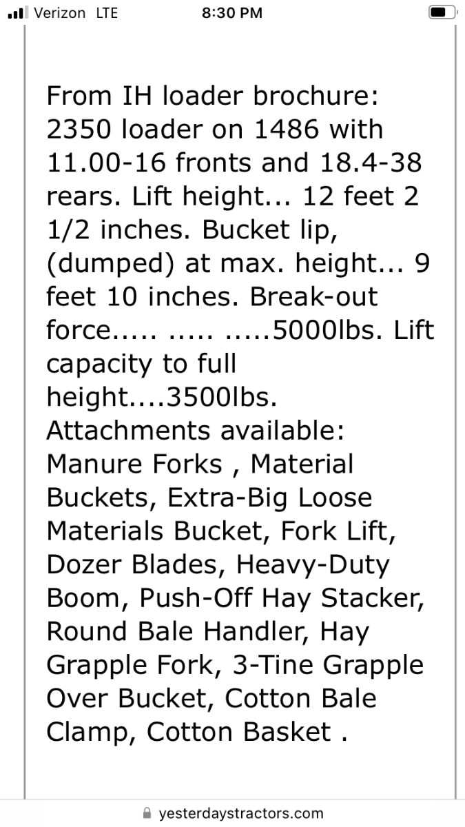 2350 LOADER information wanted - Technical IH Talk - Red Power Magazine ...