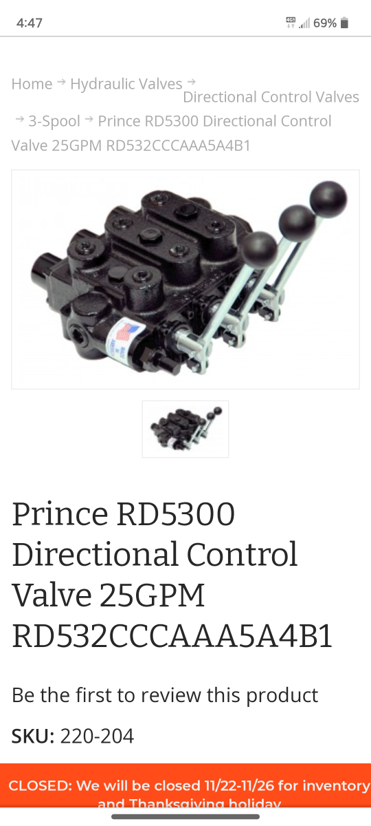 4386 hydraulic directional control spool valve - Anyone rebuilt one ...