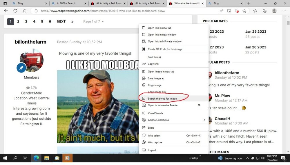 Who else like to moldboard plow? - Page 7 - General Chat - Red Power ...