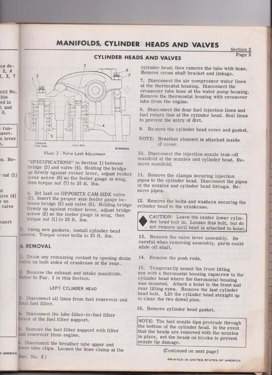 V800 valve clearances - Technical IH Talk - Red Power Magazine Community