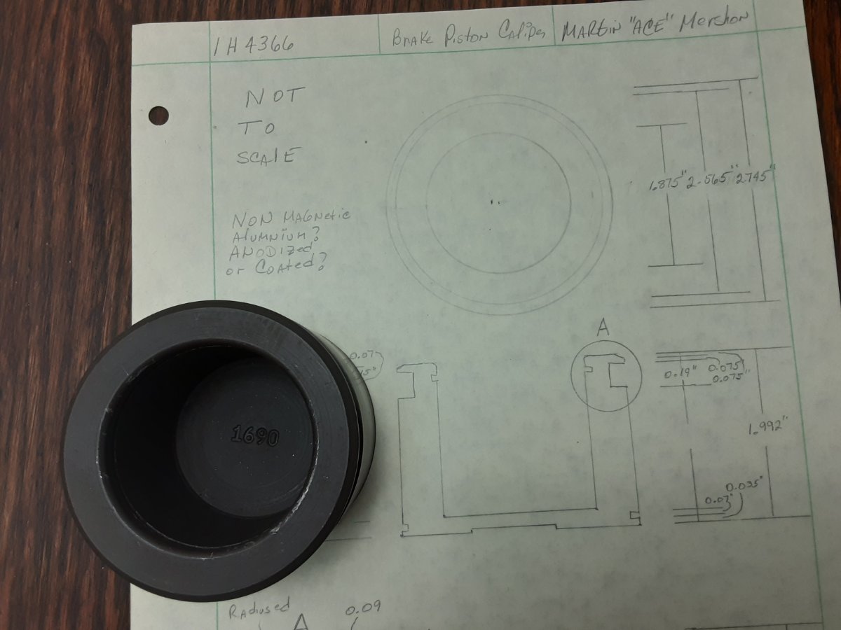 4366 brake caliper piston and 4568, early 4386 and 4586 - Technical IH ...