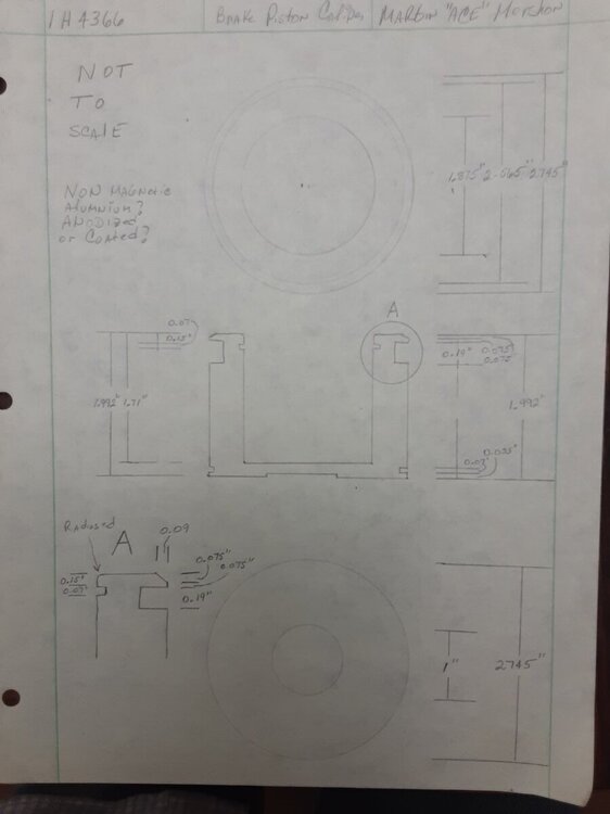 4366 brake caliper piston and 4568, early 4386 and 4586 - Technical IH ...